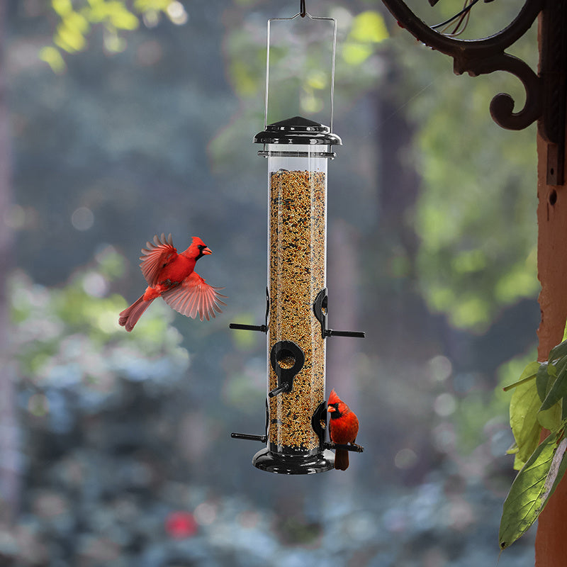 6 Port Metal Tube Bird Feeder – Garden Lovers Club