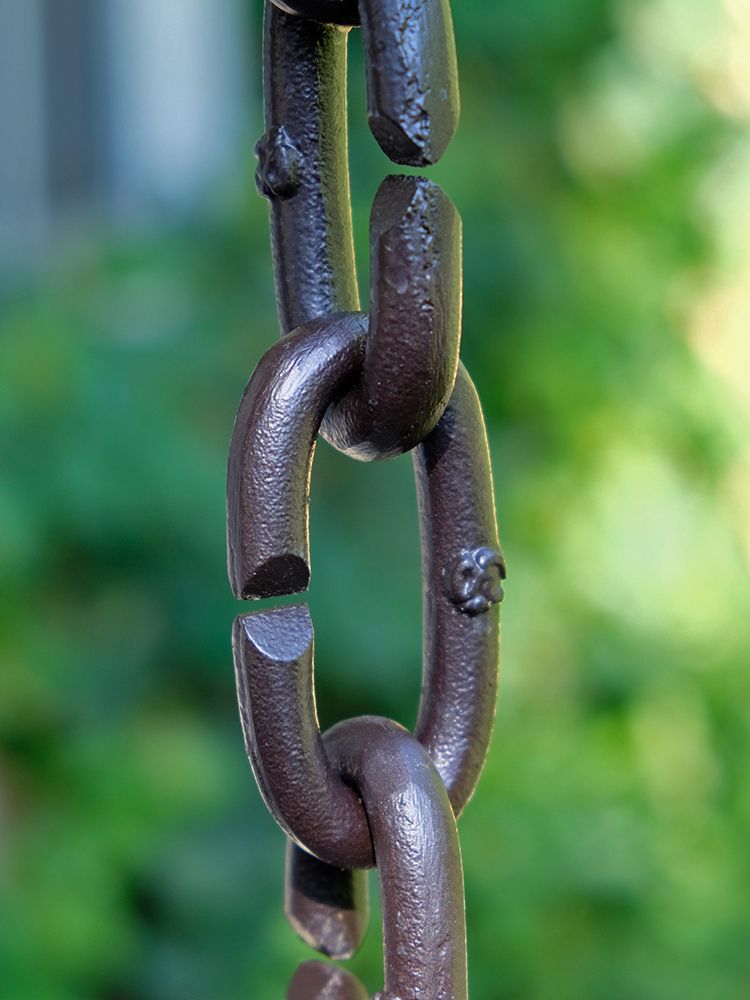 Rainchains - Bronze Hand Cast Link Chain - CL01-BRZ – Garden Lovers Club