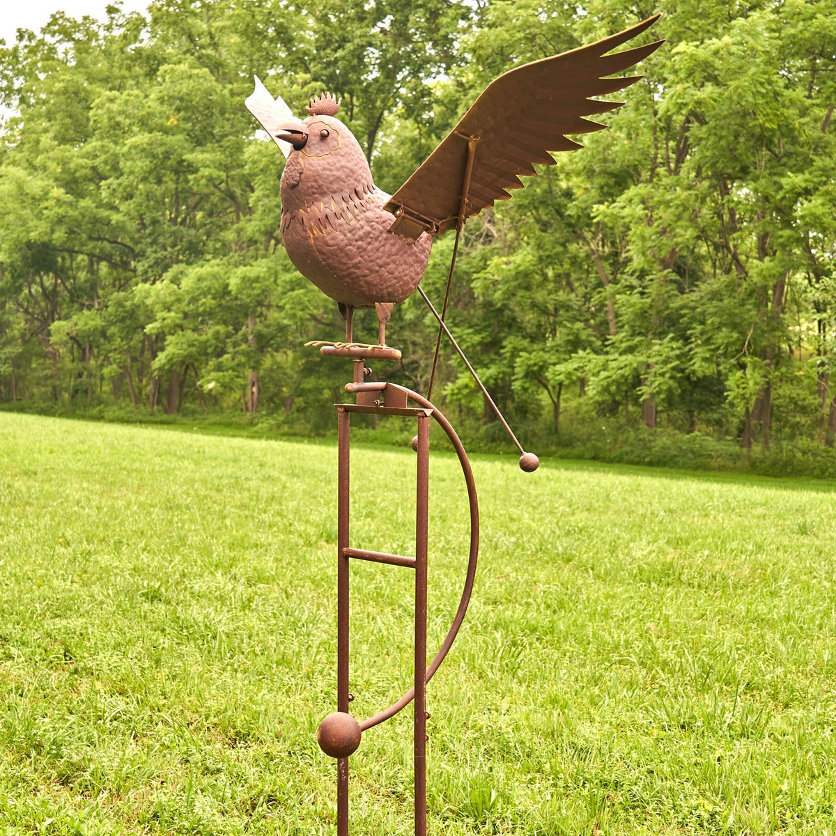 Large Iron Rocking Rooster Stake "Carlos" – Garden Lovers Club